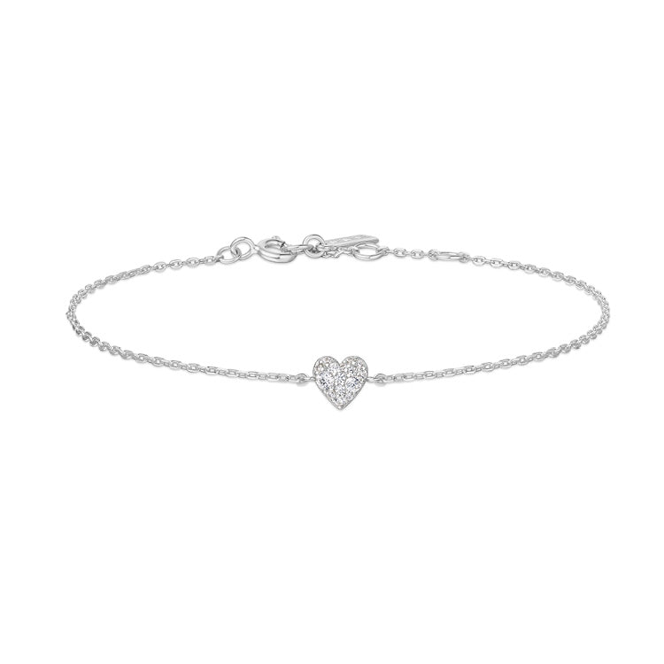 Ania Haie Silver Sweetheart Pave Bracelet B064-01H – Speirs Jewellers